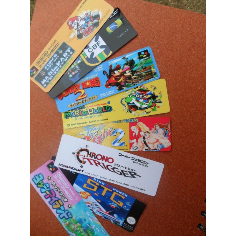 Kit com 10 Etiquetas Labels para cartuchos de Super Famicom - Tenho ...