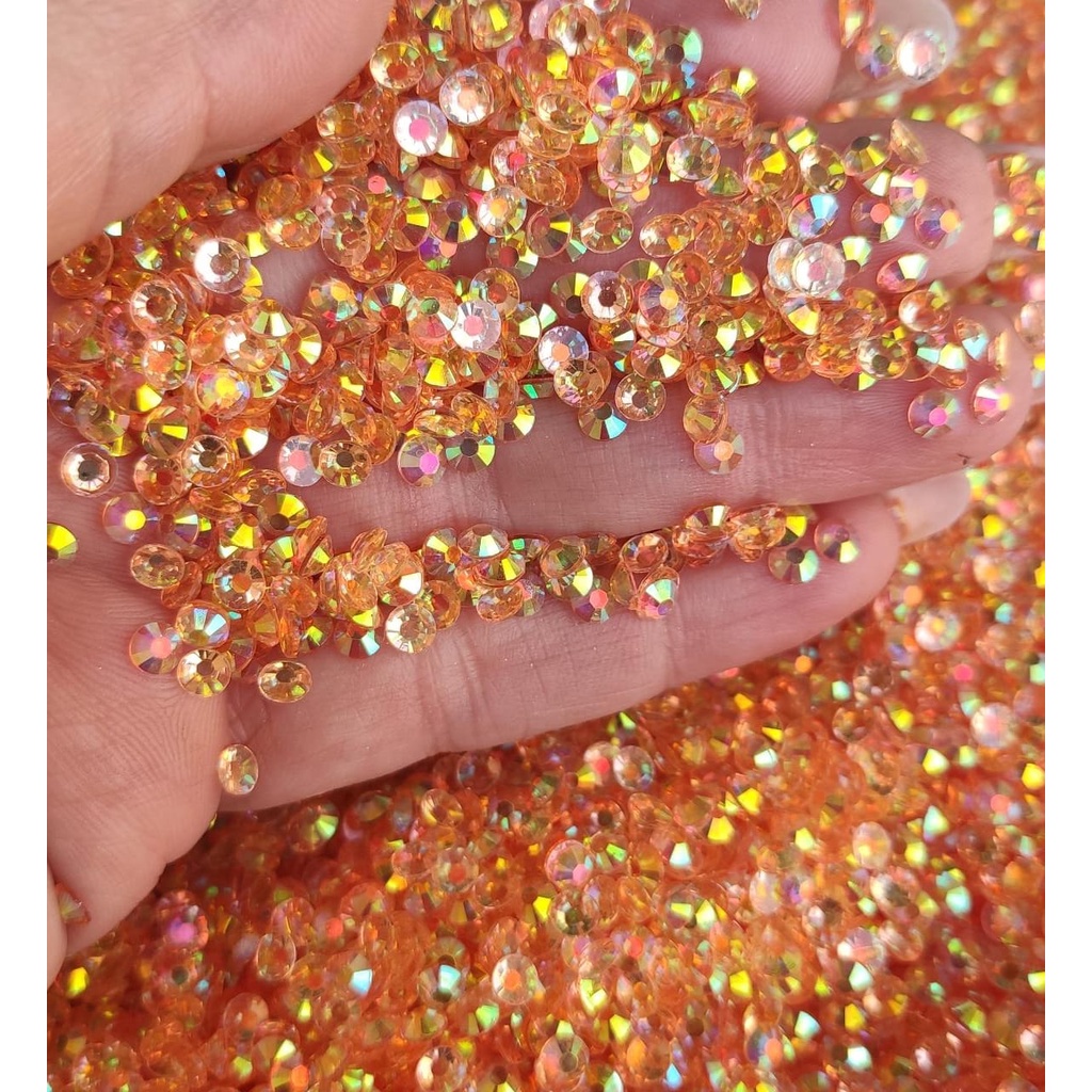 Strass Resina Furta Cor Colorido 4mm Nail Art Atacadinho 200 Peças ...