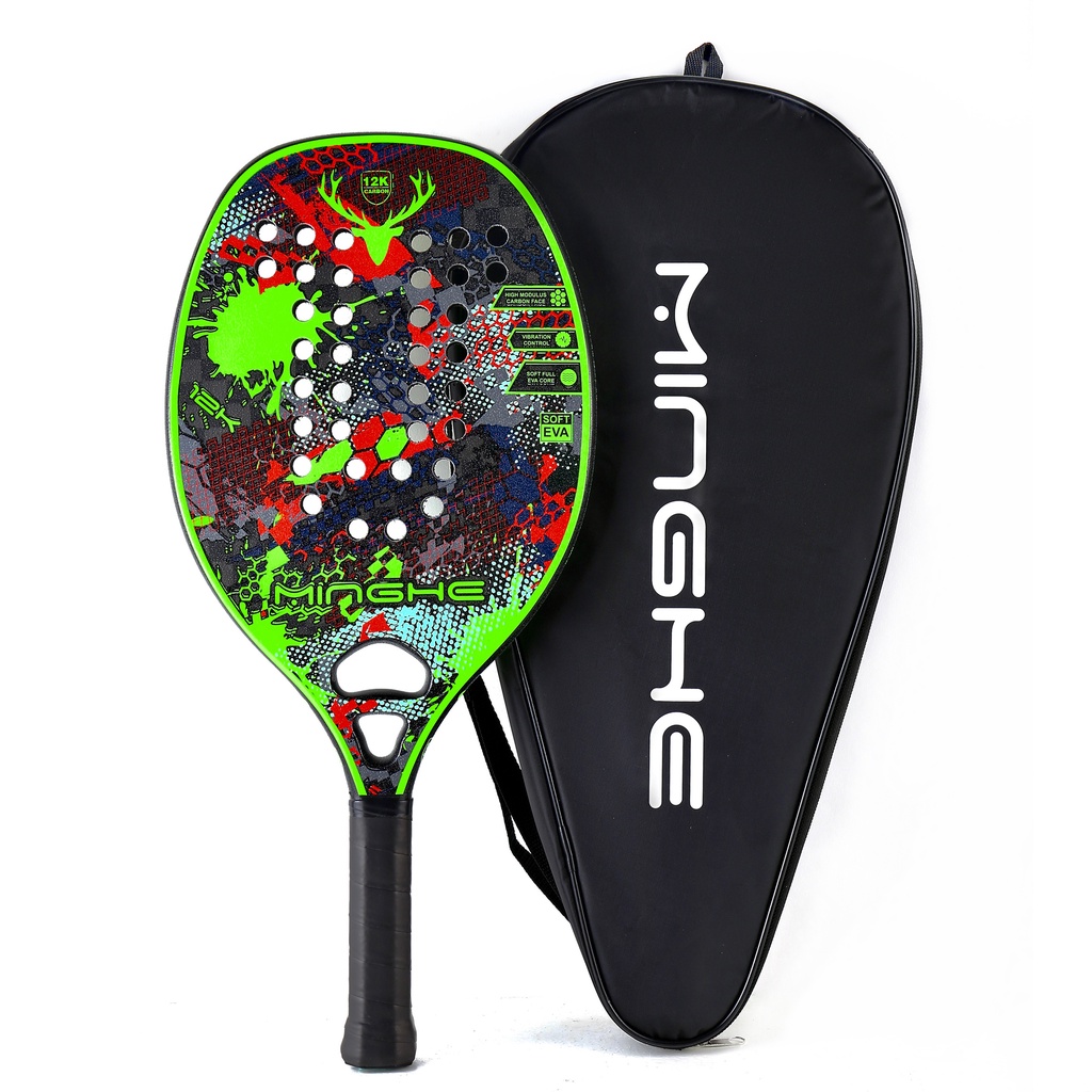 Raquete Beach Tennis Minghe 12k Carbono 100% Original | Shopee Brasil