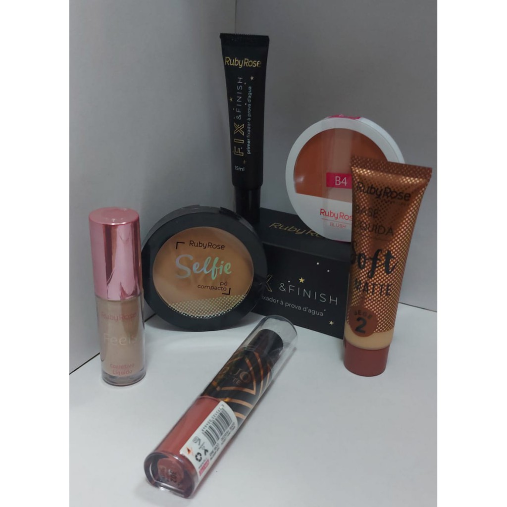 Kit Maquiagem Rosto Ruby Rose | Shopee Brasil