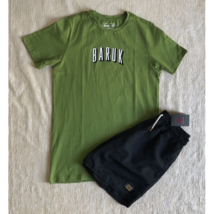 Kit Baruk Camisa Long Line E Bermuda Mauricinho | Shopee Brasil