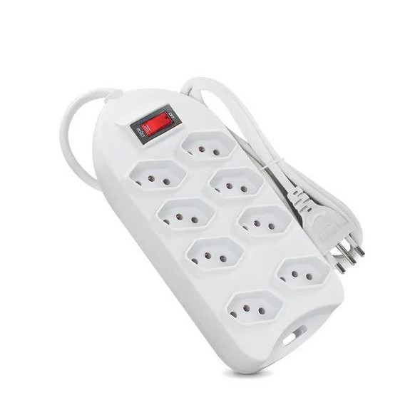 Filtro De Linha Extensão Elétrica Knup 8 Tomadas 10a Bivolt | Shopee Brasil