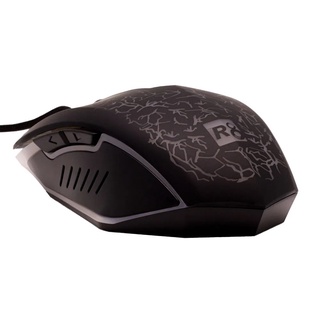 Mouse R8 Gamer Rgb Preto Modelo 1614 Com 6 Botões 1600 Dpi | Shopee Brasil