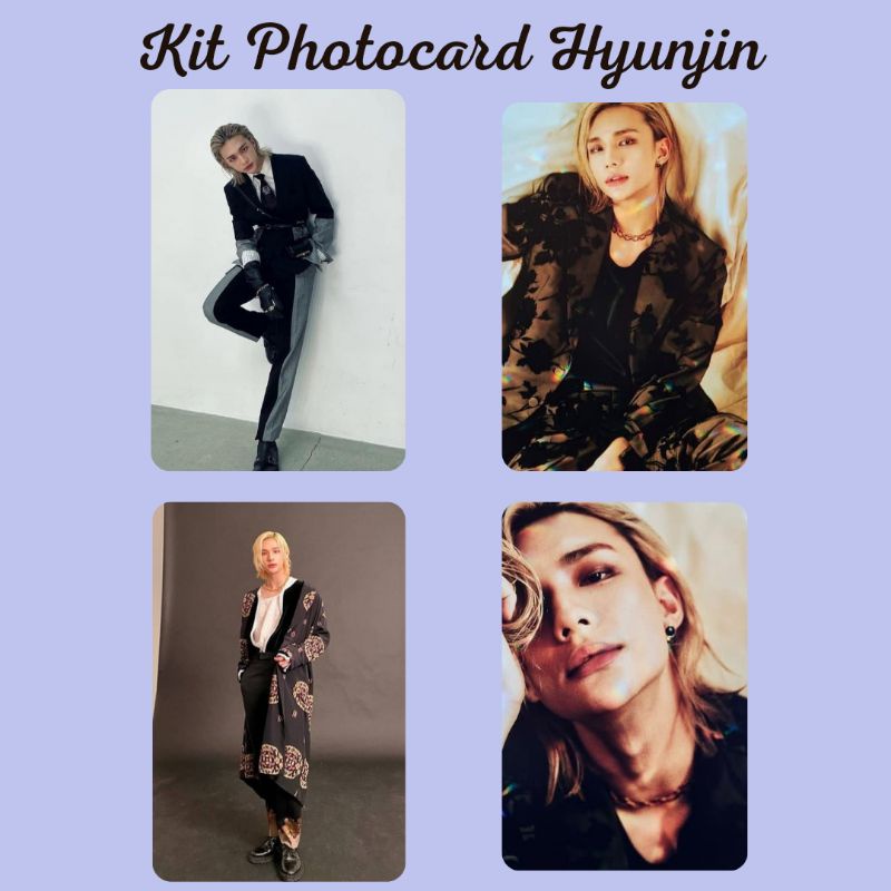 Stray Kids Hyunjin Kit Photocard Card Hyunjin | Shopee Brasil
