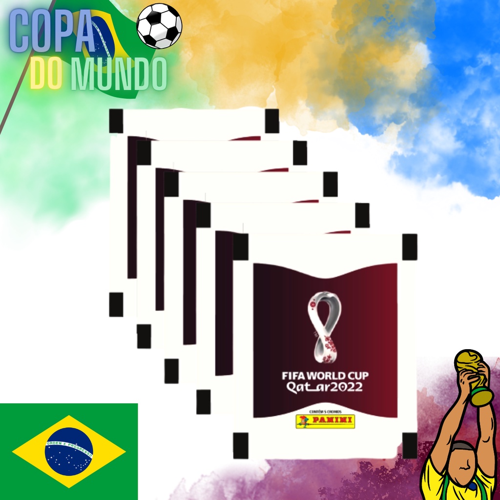 Kit 100 Figurinhas Álbum Copa do Mundo Fifa World Cup Qatar 2022 Panini ...