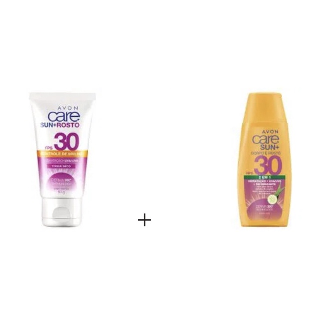 Kit Avon Care protetor solar fps 30 facial + corporal | Shopee Brasil