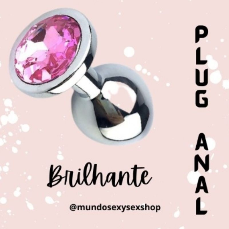Plug anal diamante em aço inox | Shopee Brasil