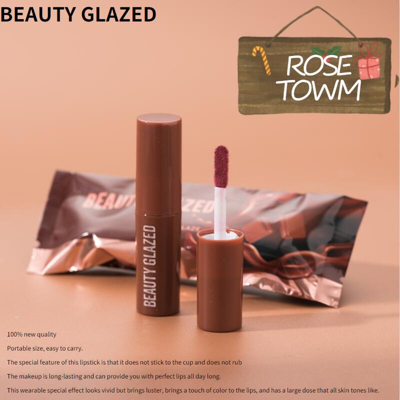 Batom Líquido BEAUTY GLAZED Chocolate 12 Cores À Prova D'água De Longa ...