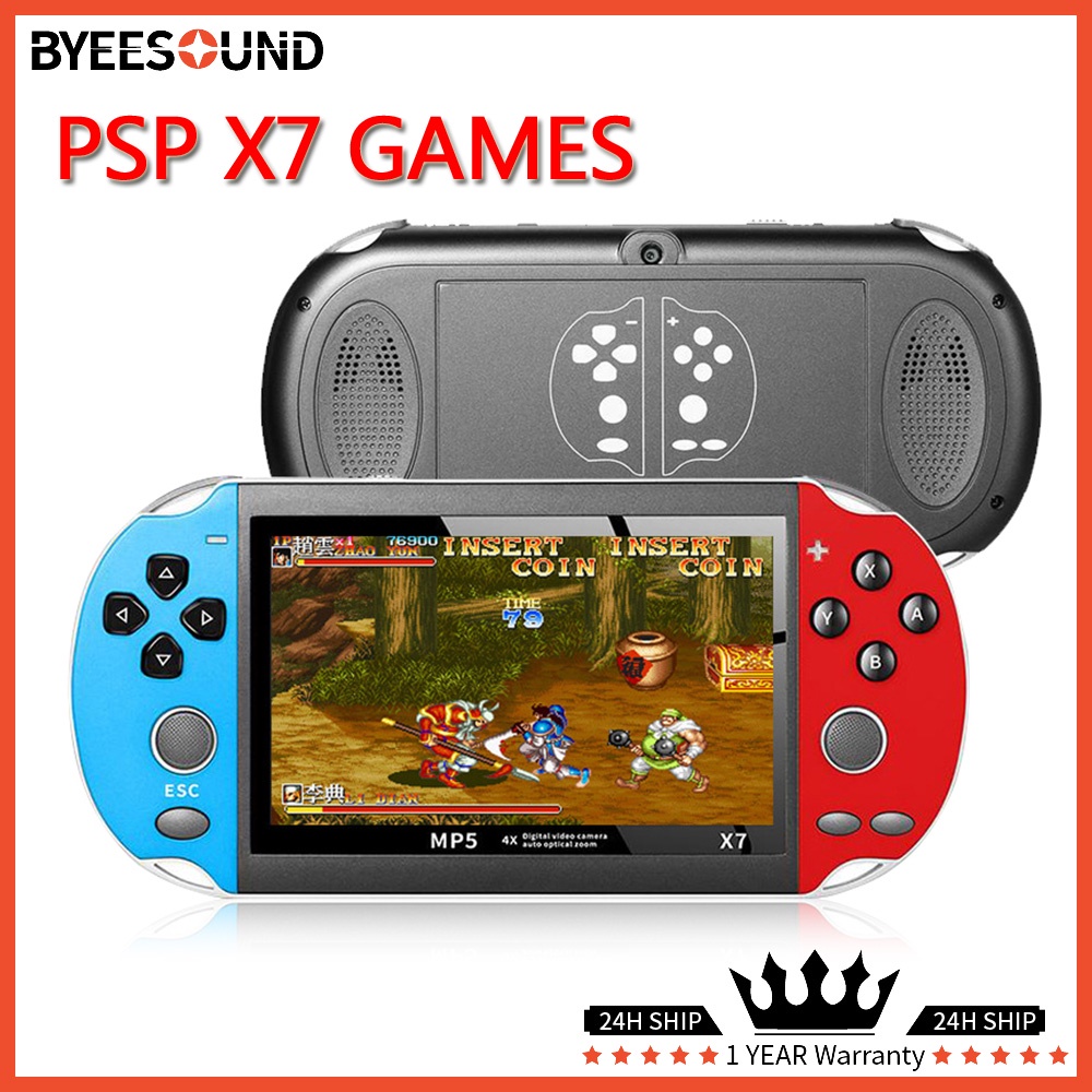 4.3 " PSP X7 Retro Classic Video Game Console, 8GB Portable Handheld ...