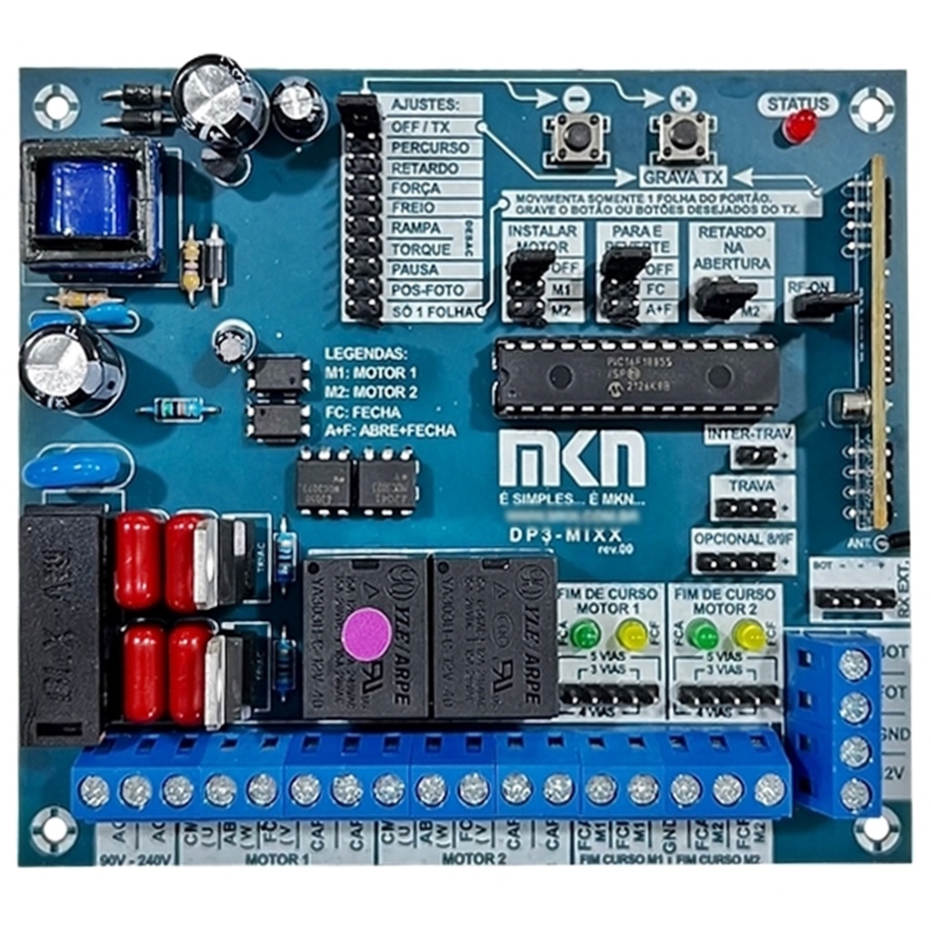 CENTRAL DUPLA MKN DP MIXX PARA MOTOR PIVOTANTE PPA DUPLO | Shopee Brasil