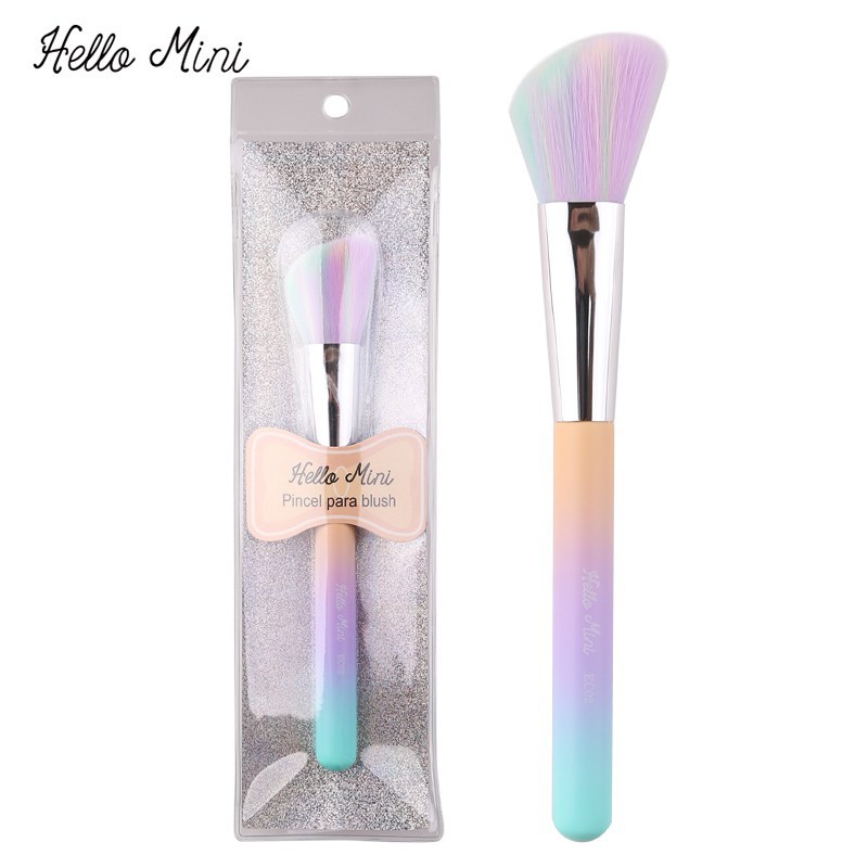 Pincel para Blush Linha Macaron Hello Mini- EC02 | Shopee Brasil