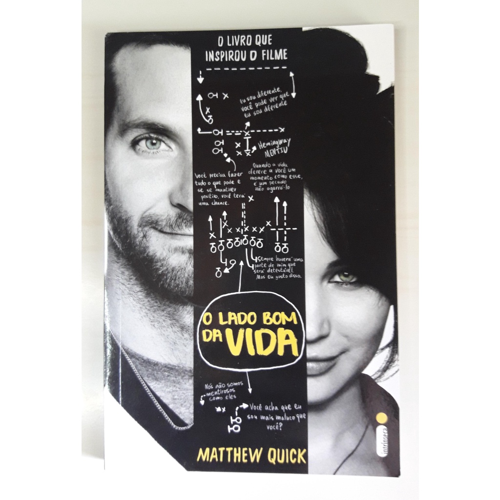 Livro O lado bom da vida Matthew Quick Capa Jennifer Lawrence Bradley Cooper | Shopee Brasil