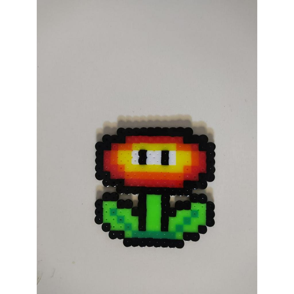 Fire Flower Mário Bros Perler Beads 5mm | Shopee Brasil