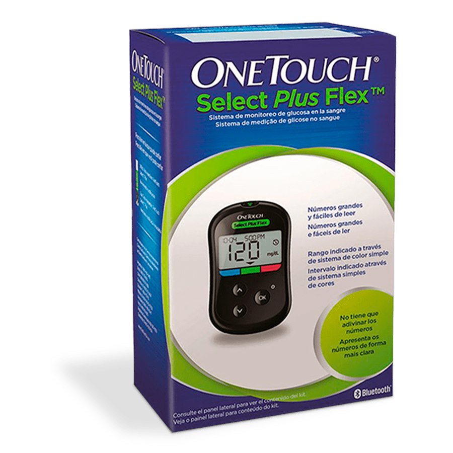 Aparelho Medidor De Glicemia One Touch Select Plus Flex Shopee Brasil