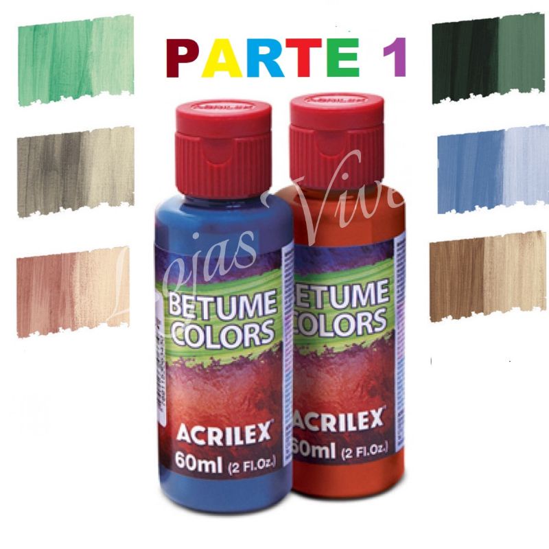 Betume Colors 60ml Acrilex - Cores Diversas - Escorrega o Preço
