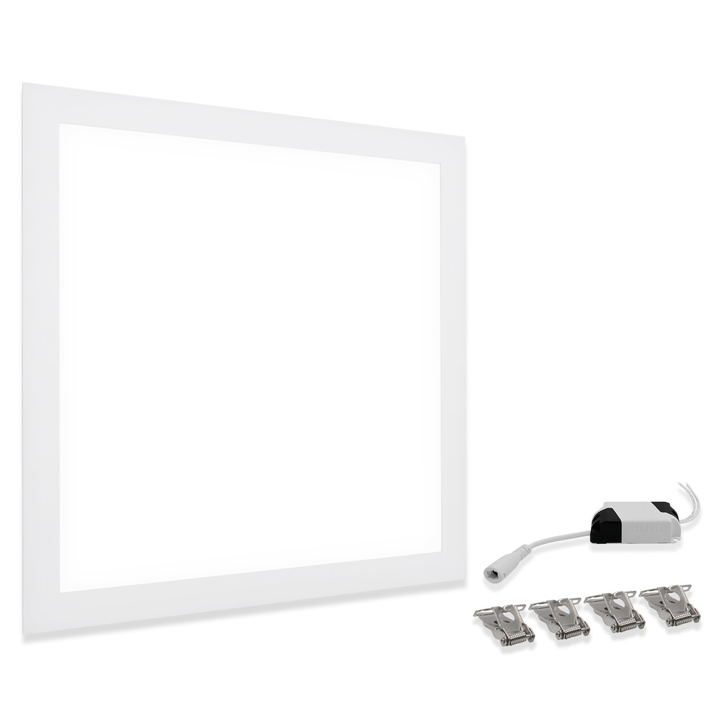 Plafon Embutir Painel Led Slim 60x60 50w Quadrado Cor de Luz Branco ...