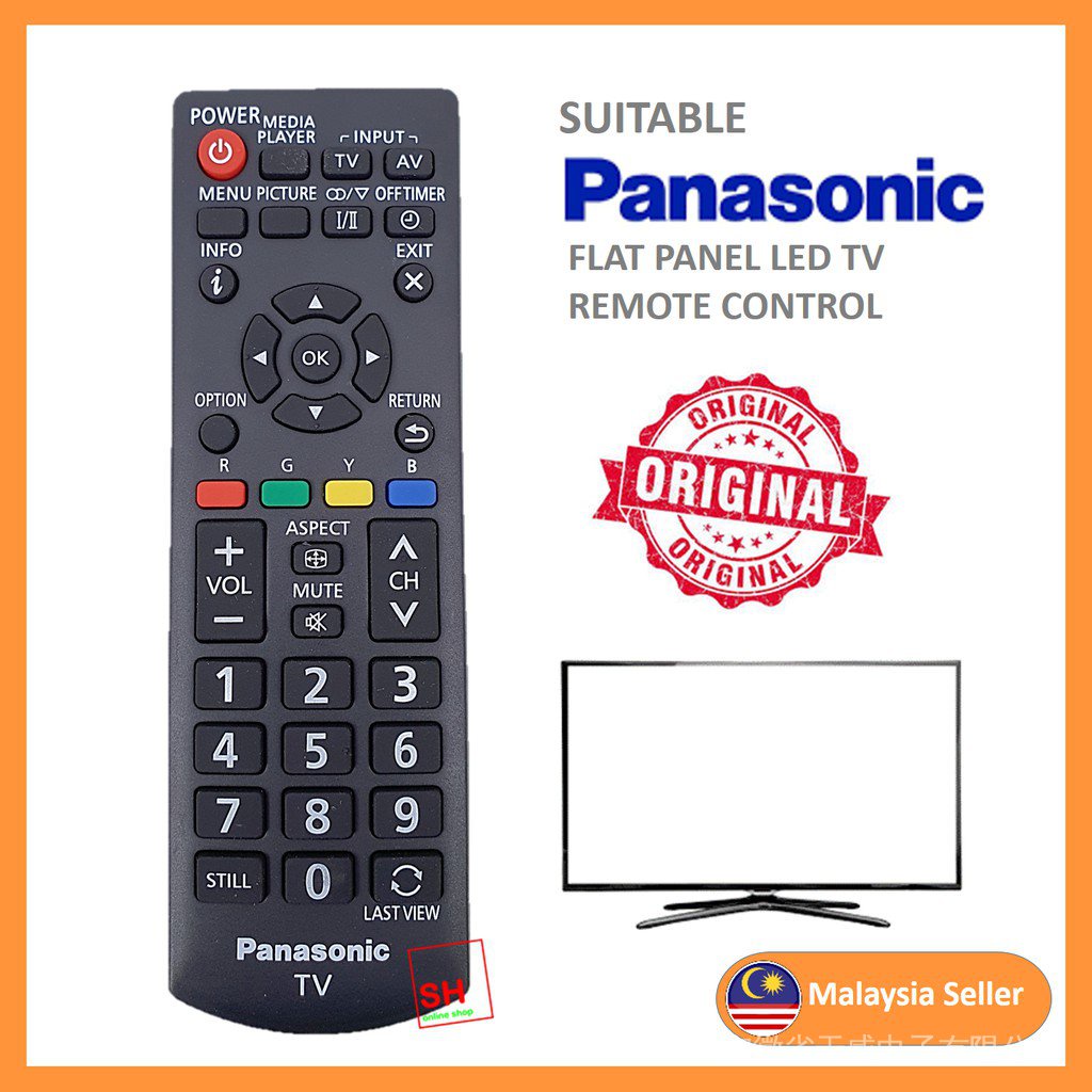 Panasonic Controle Original De TV LCD Com Remoto LED | Shopee Brasil
