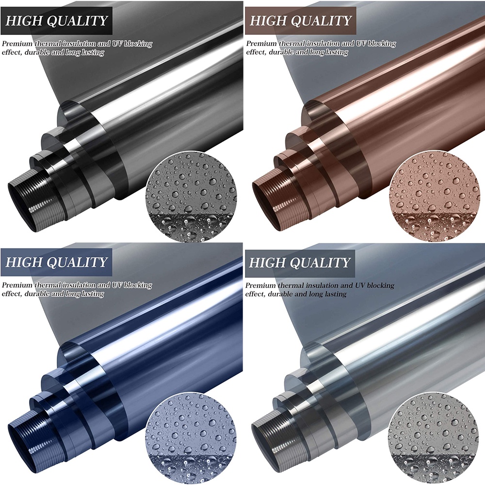 80 * 200cm Adesivos Anti UV À Prova D'água Para Janelas/Privacidade Tinta One Way Mirror Film ...