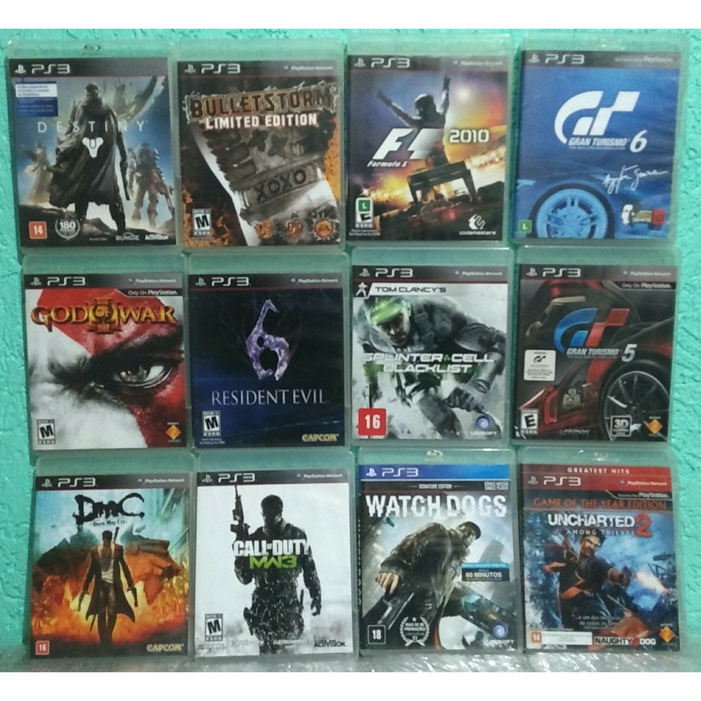 Jogos Para Playstation 3 Batman Call Of Duty Capcom Assassins Creed Injustice God Of War ...