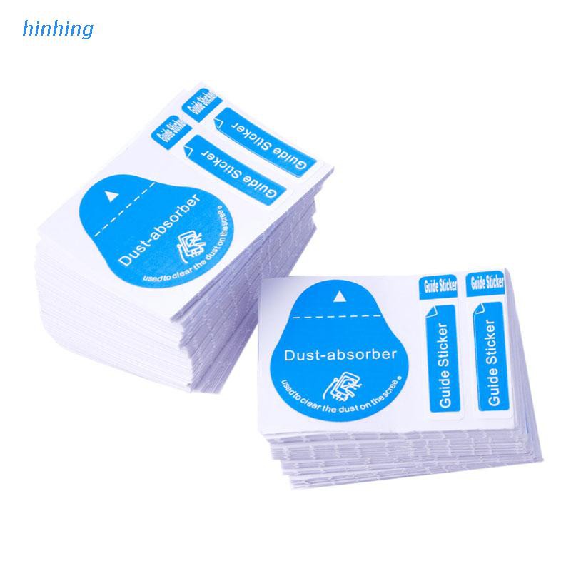 HIN 200x Screen Dust Absorber LCD Guide Protector Sticker Cellphone ...