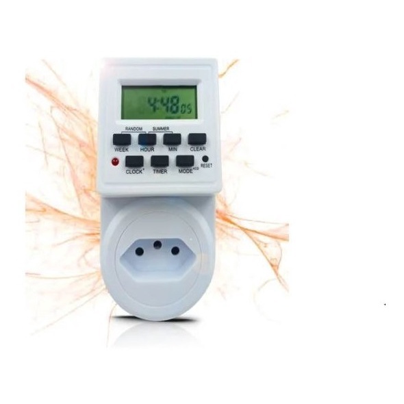 Timer Digital E Temporizador Tomada Lcd Programavel Energia Bivolt ...