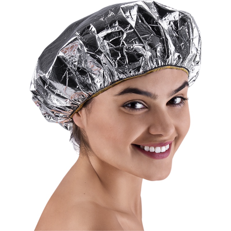 Touca Termica Metalizada Toca De Cabelo Reutilizável | Shopee Brasil