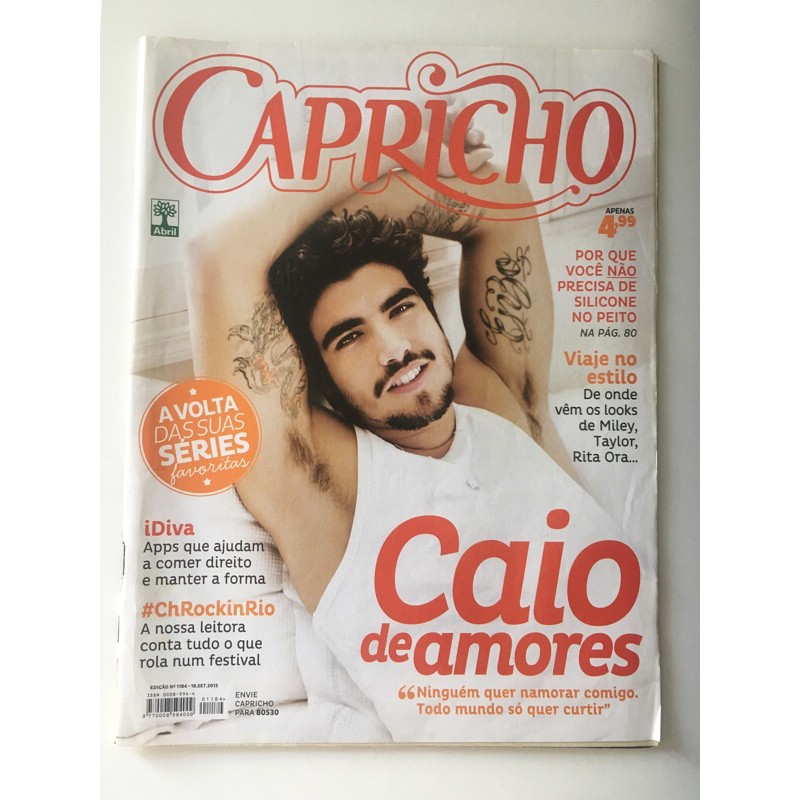 Revista capricho - Caio castro | Shopee Brasil