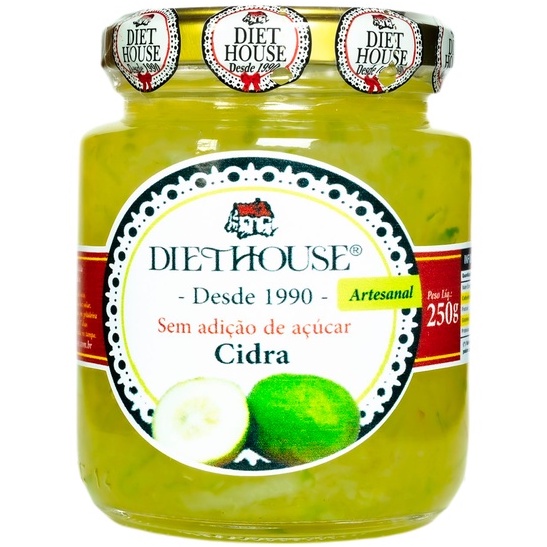 Doce de Cidra em calda sem adição de açúcar sem glúten | Shopee Brasil