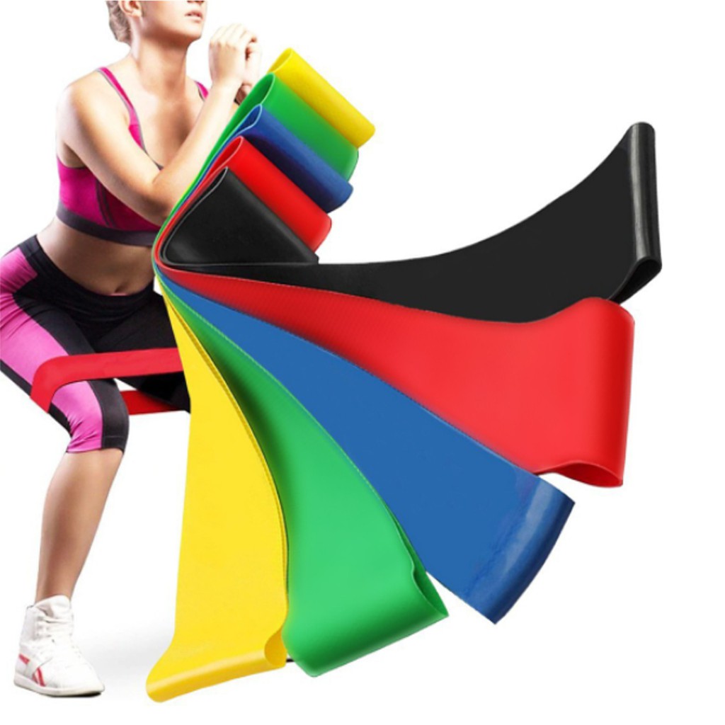Mini Band Fita Elástica De Resistência Para Academia Exercícios Yoga ...