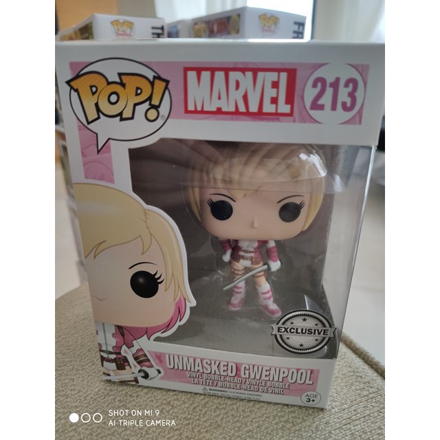 FUNKO POP! - Unmasked Gwenpool - 213 - Marvel - Original e Novo ...