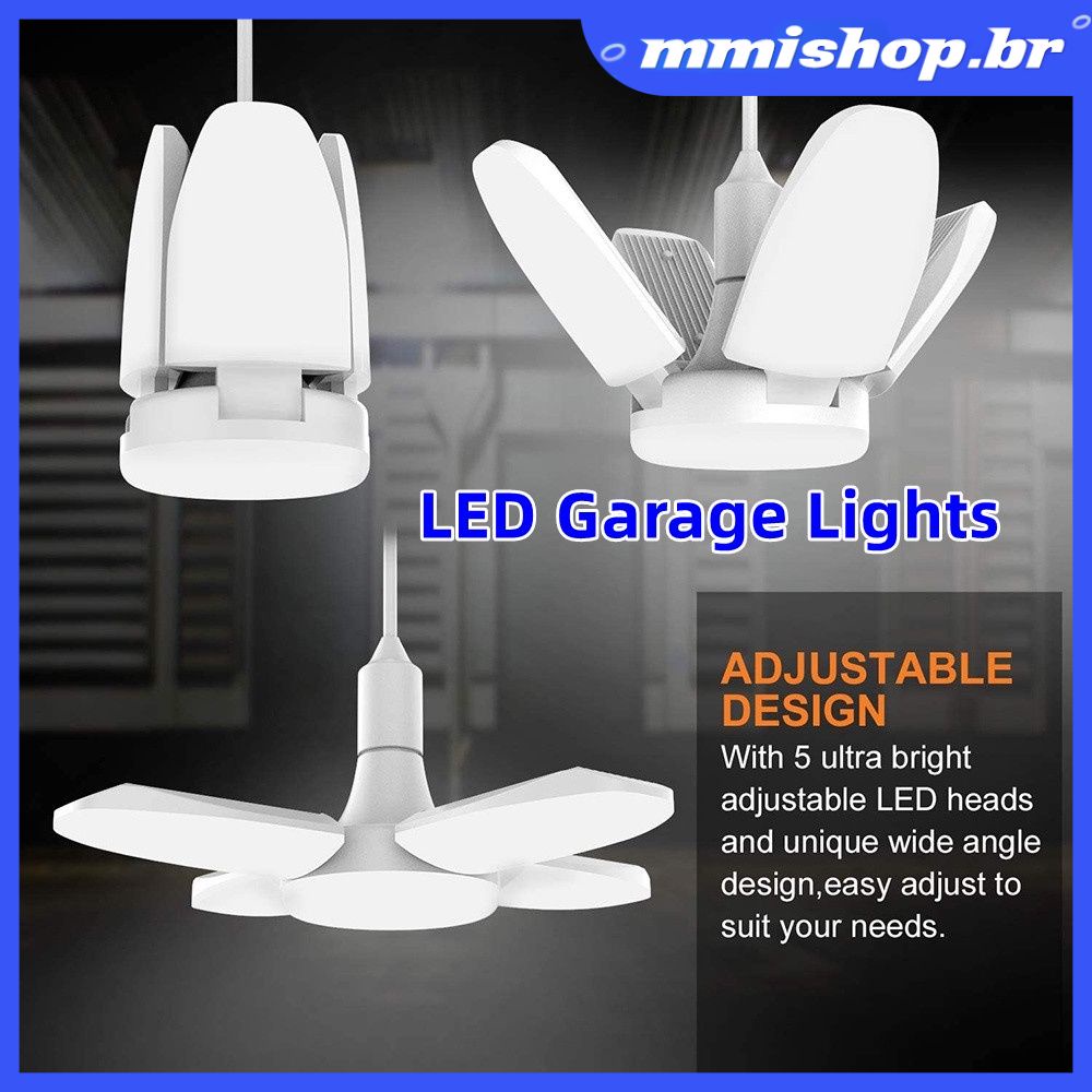 E27 Lâmpada 38w Pétalas de Luz Led Dobrável Ajustável para iluminação ...