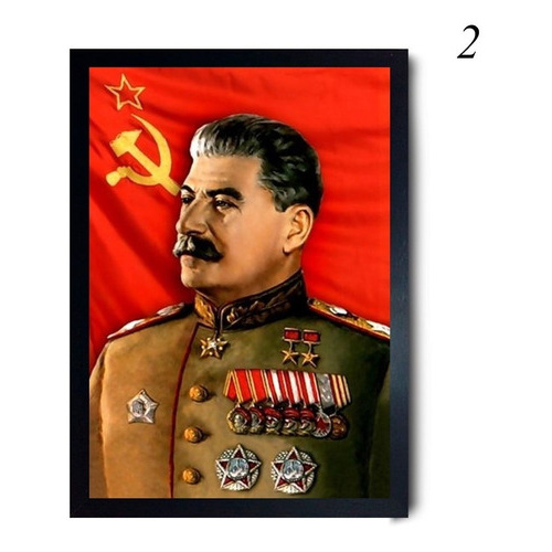 Quadro Poster Decorativo Politico Comunista Stalin A4 | Shopee Brasil