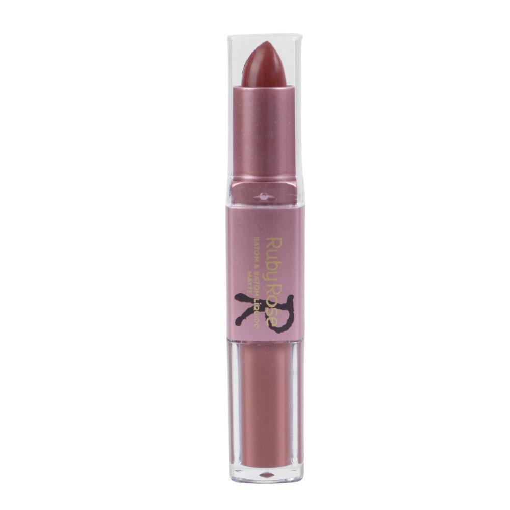 Batom Duo Matte Ruby Rose Cor 211 - Faz a Boa!