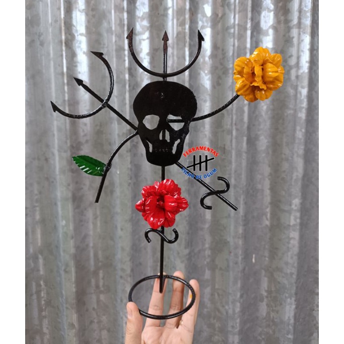 Ferramenta Rosa Caveira 30cm assentamento umbanda candomble | Shopee Brasil