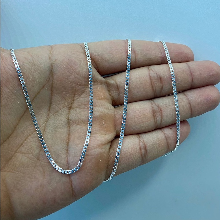 Kit grumet 2,5mm Prata 925 legitima Italiana escama de peixe 60cm | Shopee Brasil