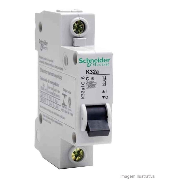 Disjuntor Monopolar/Unipolar de 125A Curva C - Schneider | Shopee Brasil