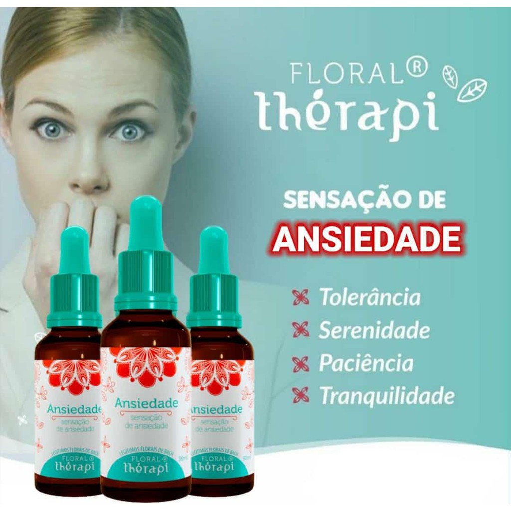 FLORAL PARA ANSIEDADE / FLORAIS THÉRAPI 30ml | Shopee Brasil