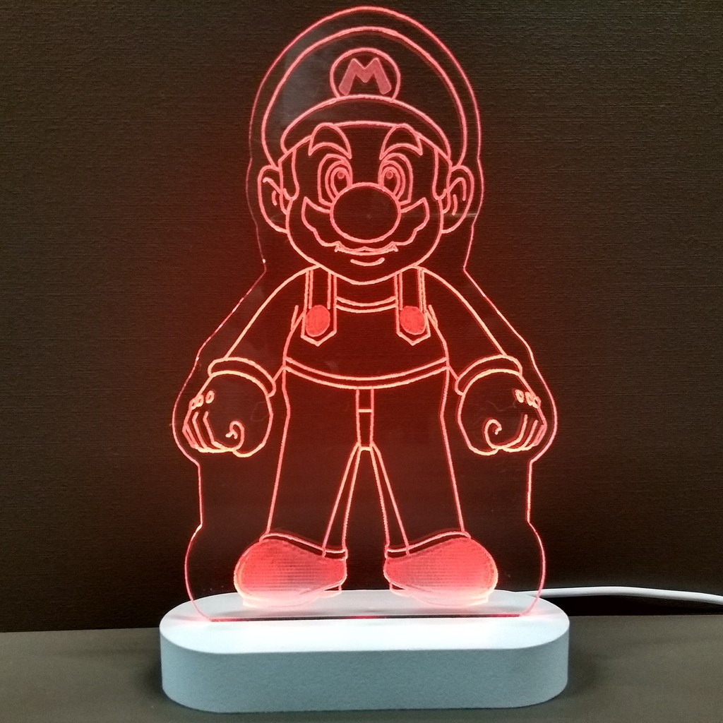 Mario Bros - Super Mario - Nintendo - Luminária de mesa em LED e ...