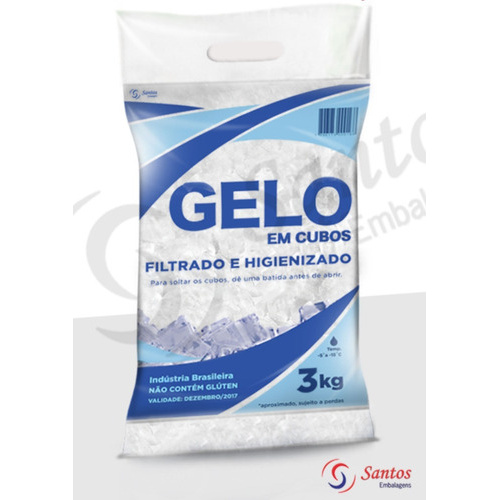 Saco P Gelo 3 Kg C/código De Barra Com alça C500 | Shopee Brasil
