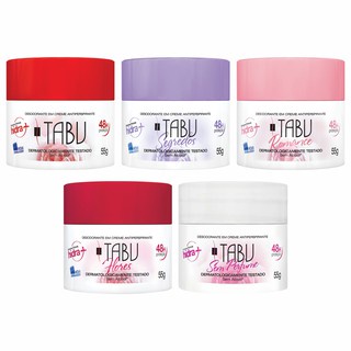Desodorante Creme Tabu 55g Sem Álcool Antiperspirante 48h de Proteção ...