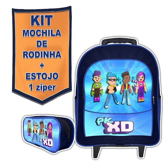 KIT mochila GRANDE menino e estojo escolar 1 divisão ENVIO IMEDIATO ...