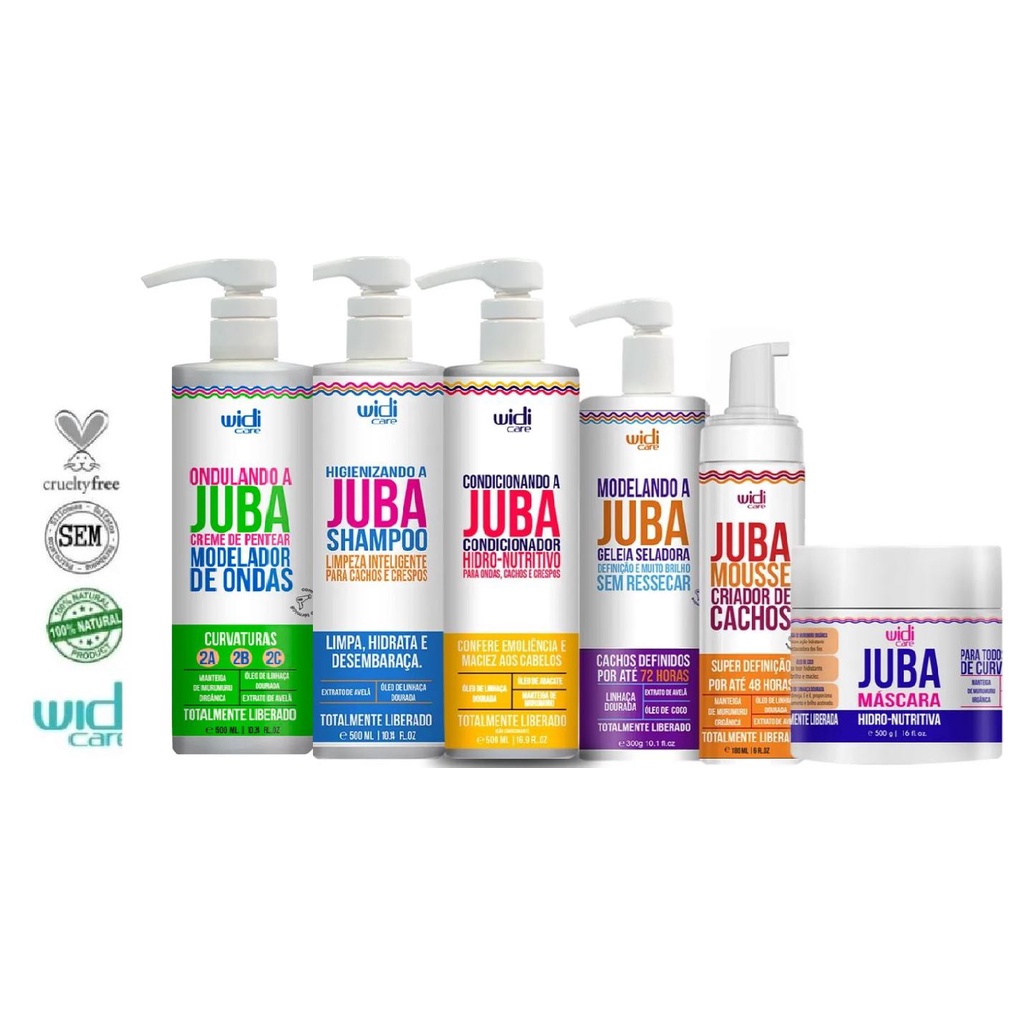 Kit Ondulando A Juba Widi Care 6 Produtos | Shopee Brasil