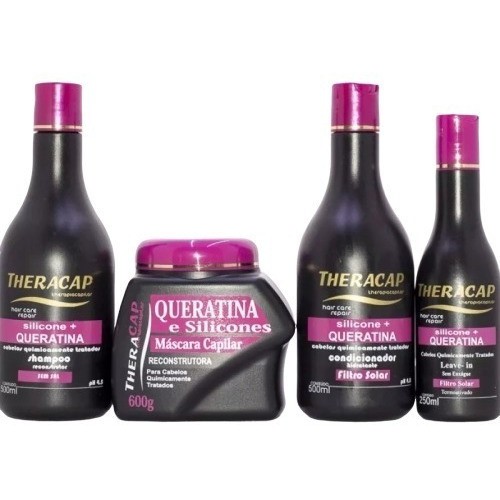 Kit Hidratação Queratina Theracap 4 Itens Pronta Entrega - Original ...