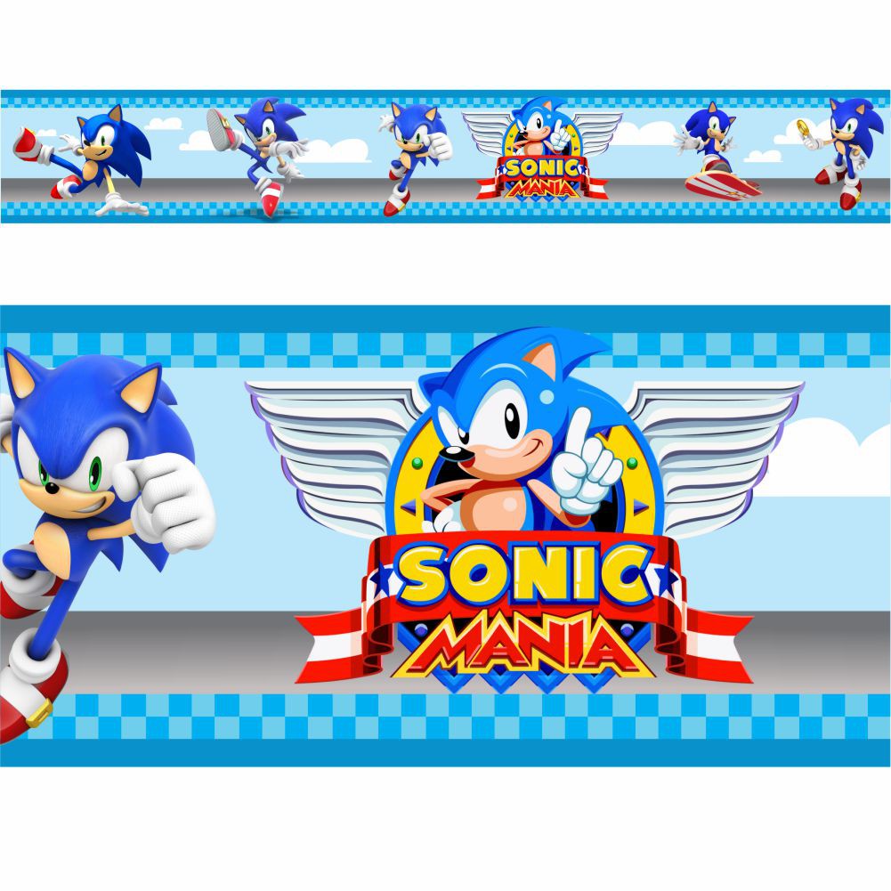 Adesivo Border Faixa papel de parede Sonic | Shopee Brasil