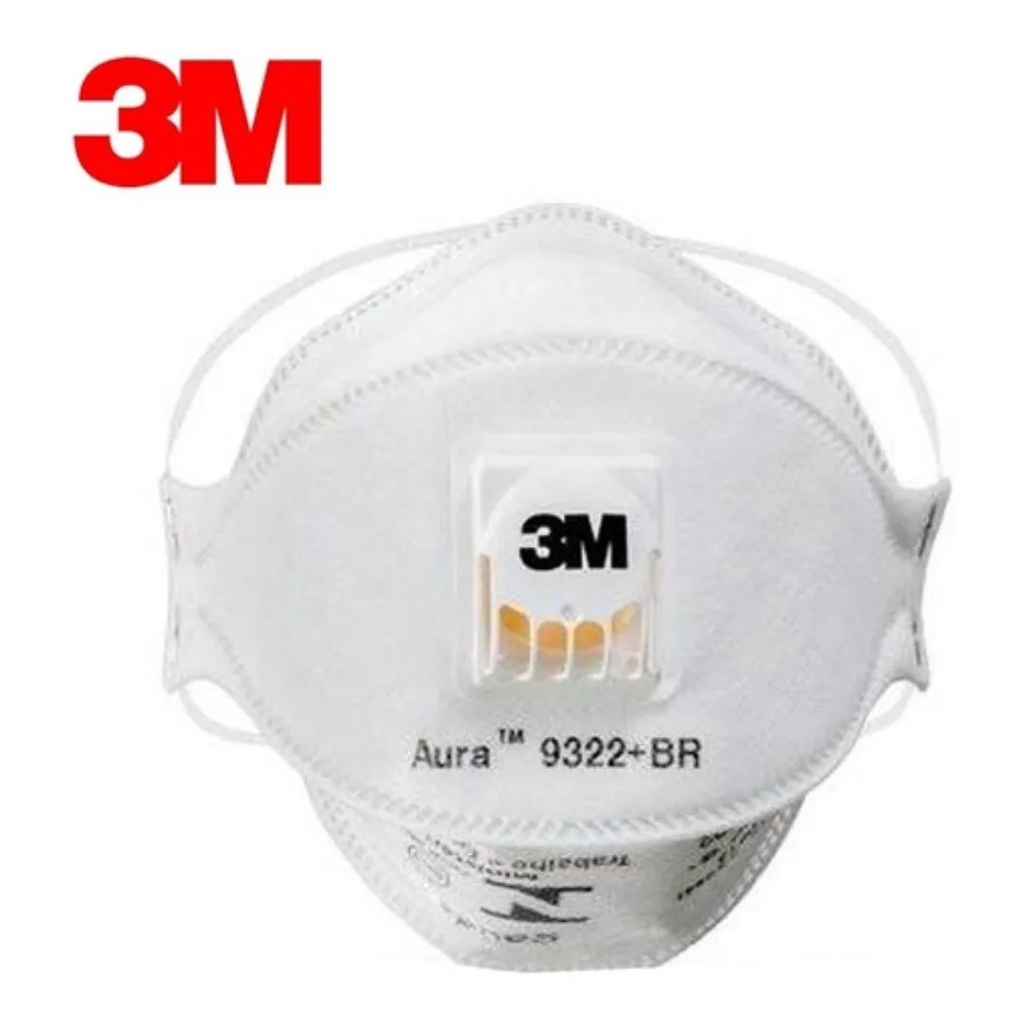Máscara Hospitalar 3M 9322 Aura C/ válvula N95/PFF2 | Shopee Brasil