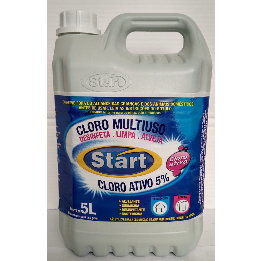 Cloro Multiuso 5% Cloro Ativo 5 Litros | Shopee Brasil