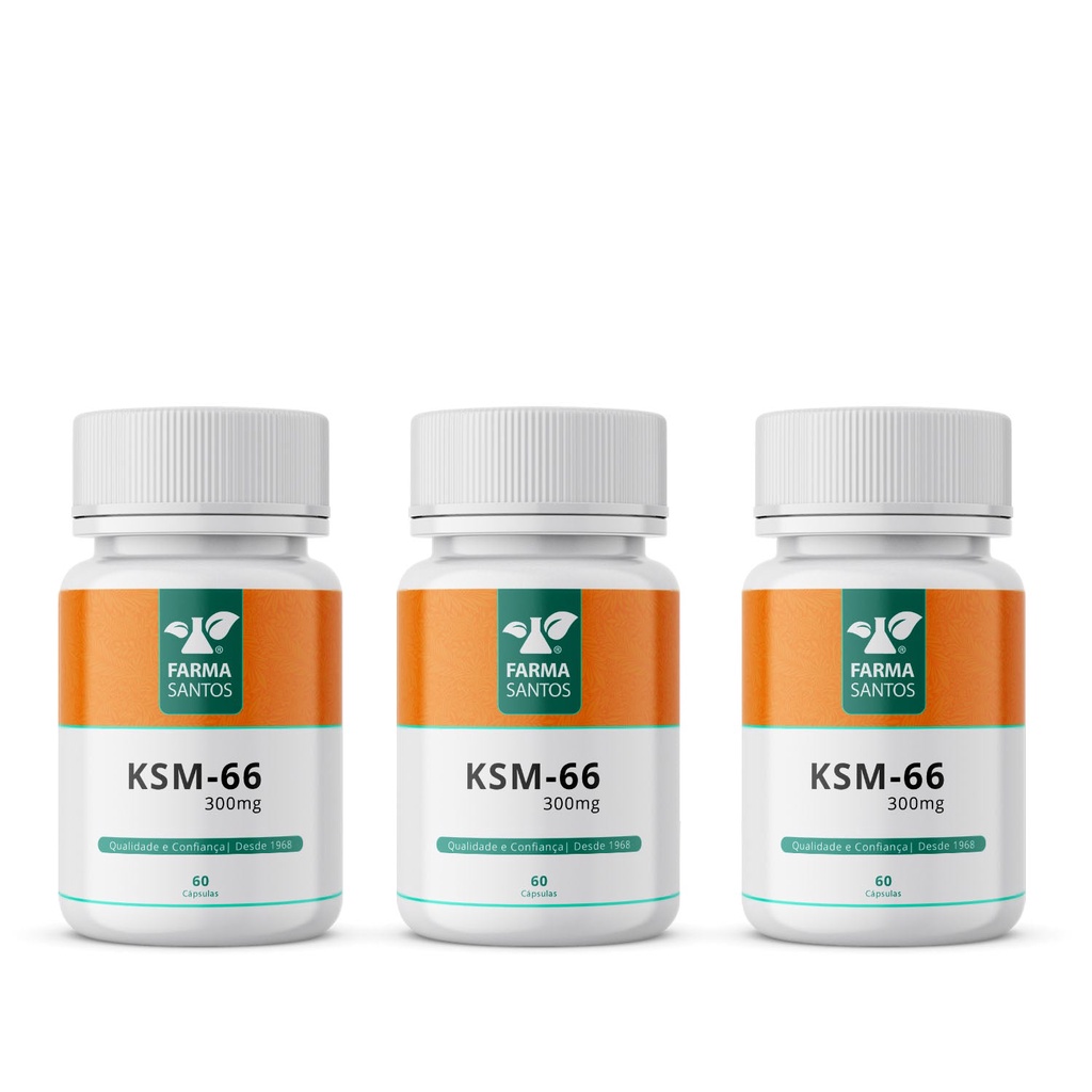 Kit 3 KSM-66 300mg 60 Cápsulas | Shopee Brasil