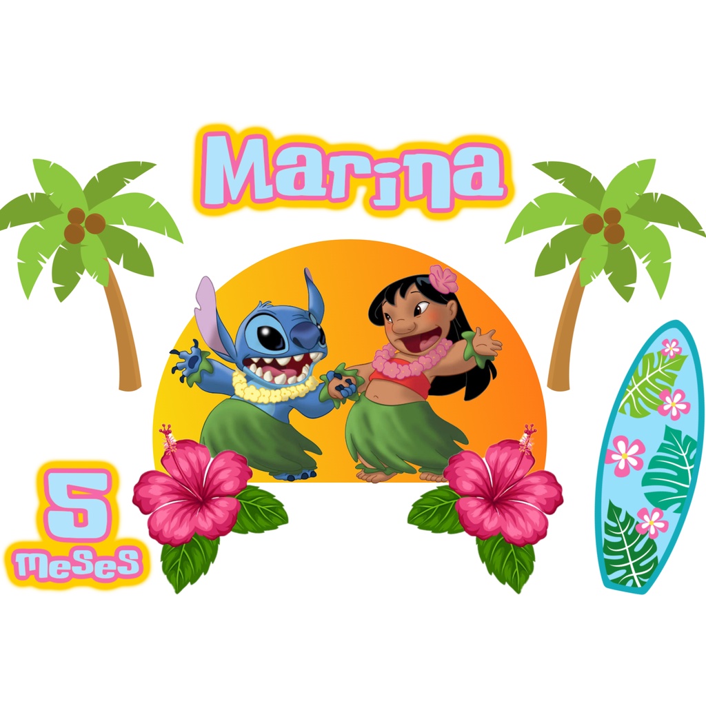 Topo de Bolo Lilo e Stich | Shopee Brasil