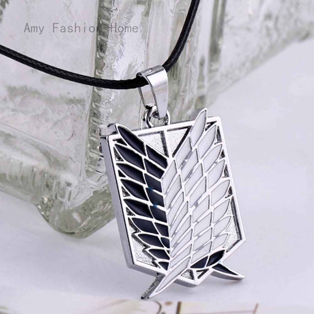 Colar Com Pingente De Metal Anime Attack On Titan Shingeki No Kyojin ...