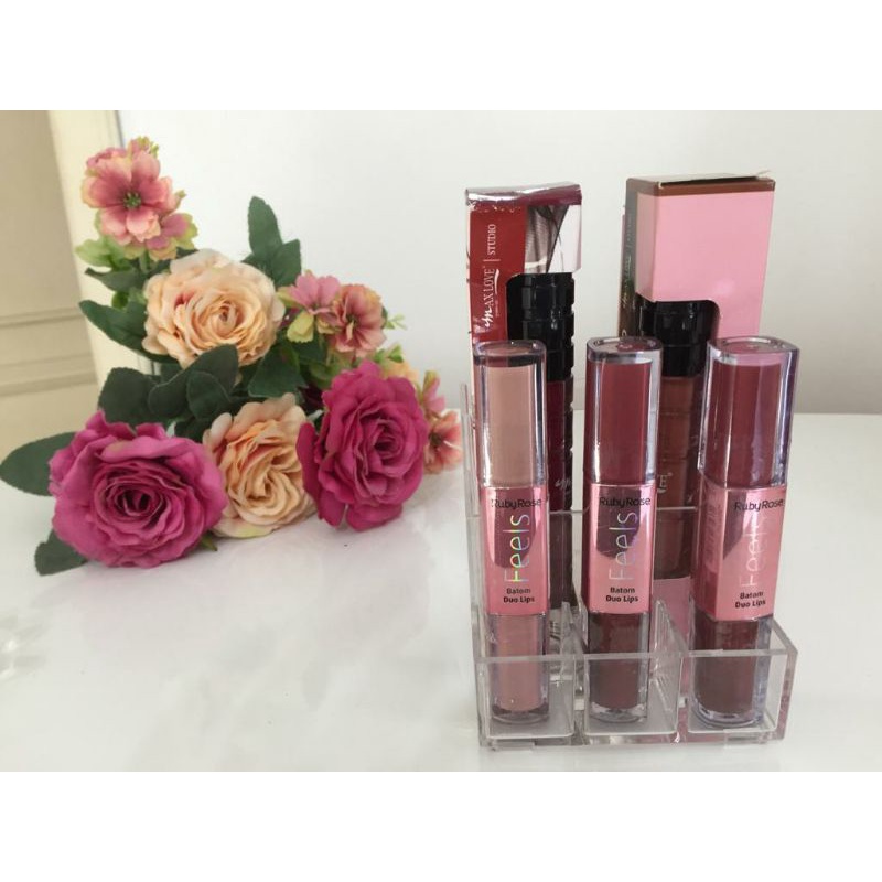 Batom Feels Ruby Rose Dup Lips 6 ml | Shopee Brasil